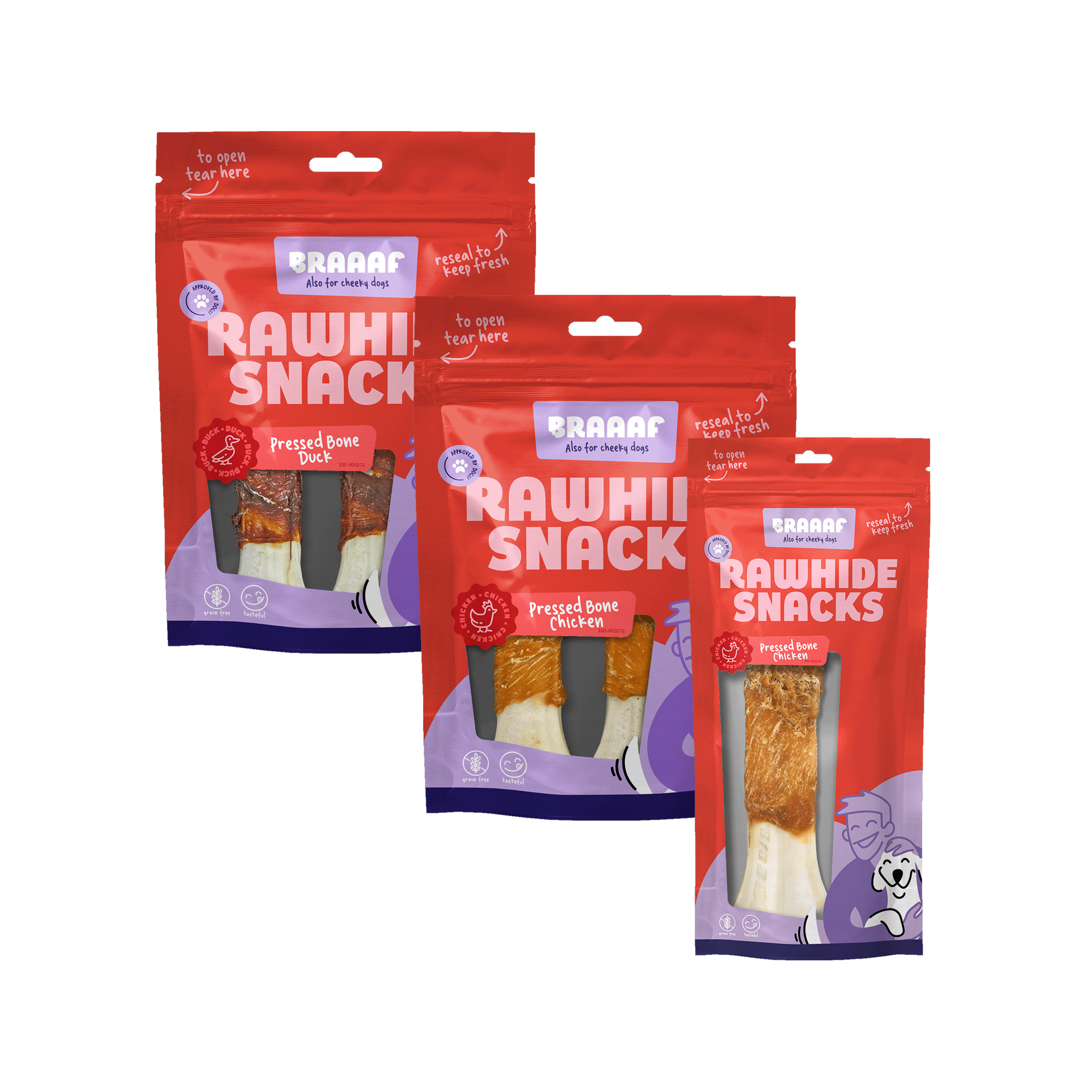 Braaaf Geperst Been met Vlees | Honden | Bestellen | Medpets.nl