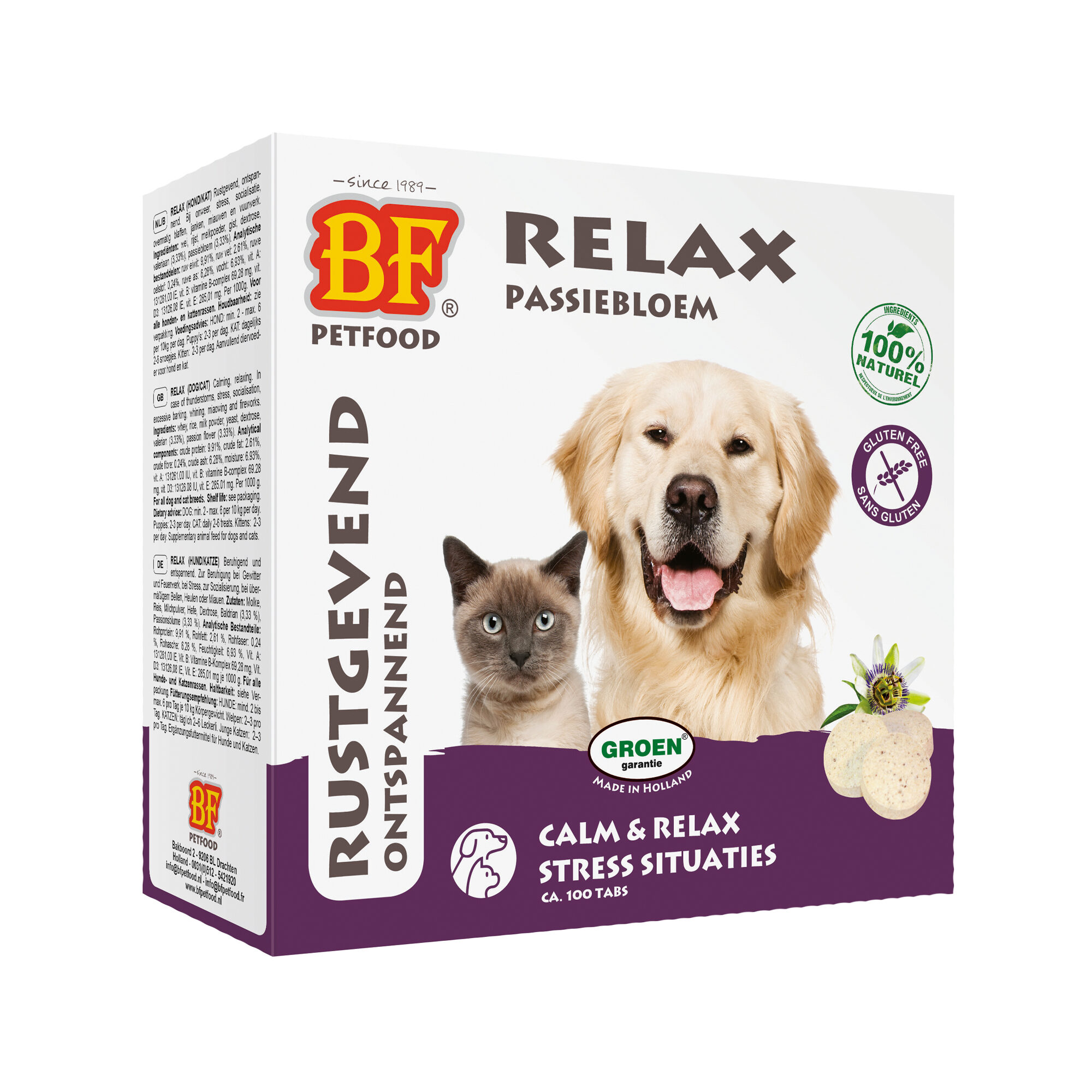 Biofood Relax Gisttabletten | Hond | Kat | Bestel | Medpets.nl