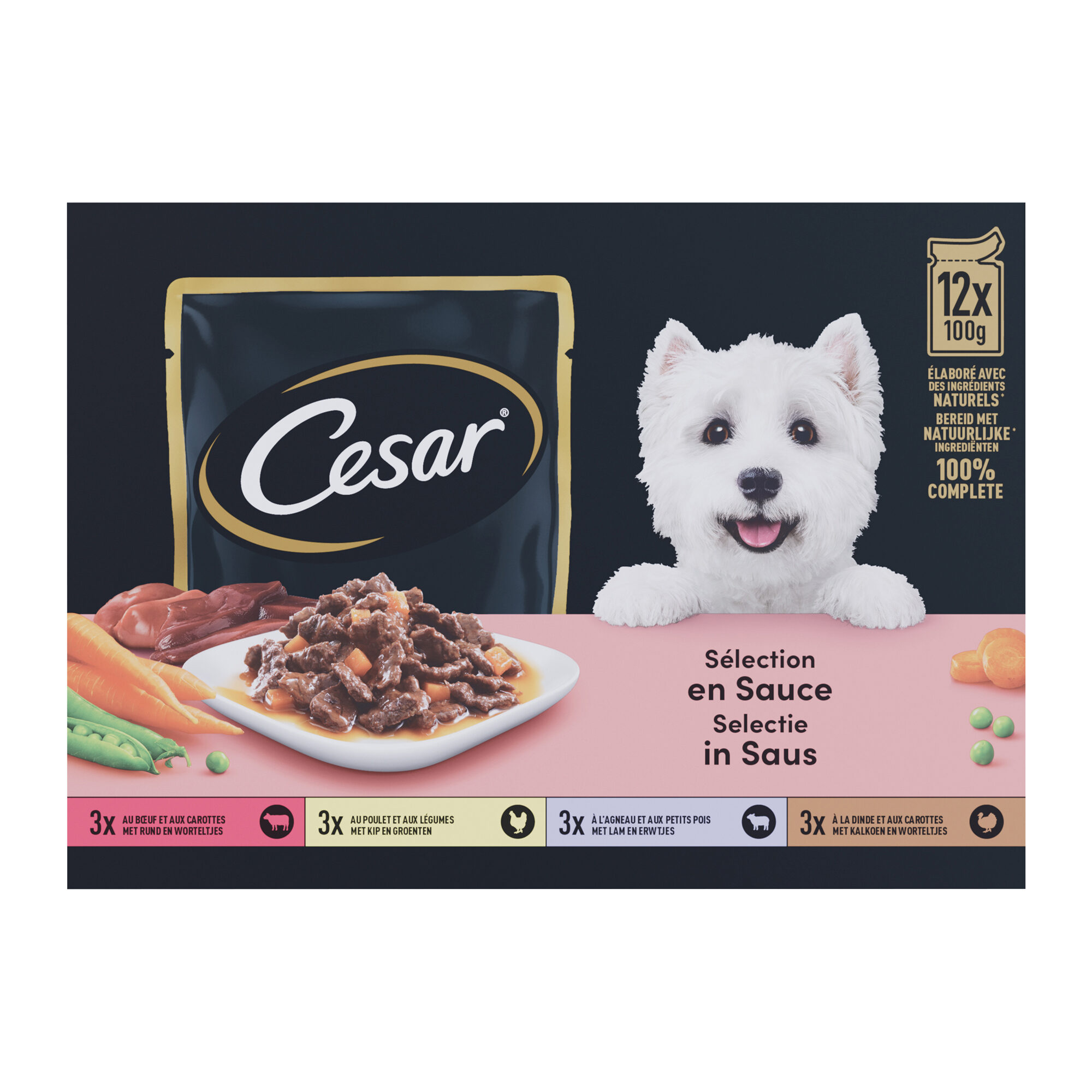Cesar Selection in Saus | Voer | Hond | Bestellen | Medpets.nl