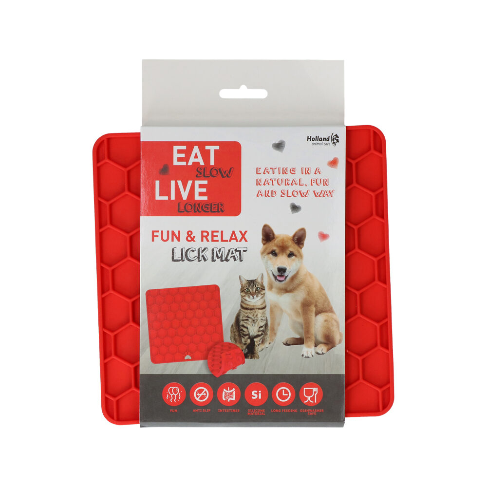 Eat Slow Live Longer Fun & Relax Lick Mat | Medpets.nl