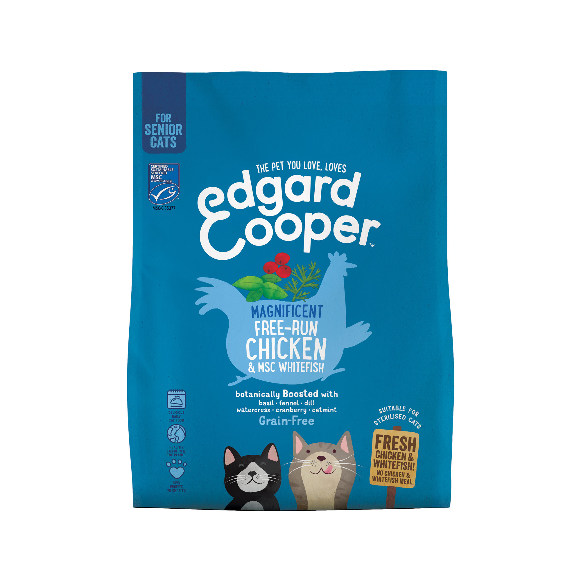 Edgard & Cooper Senior - Poulet & Poisson Blanc | Medpets.fr