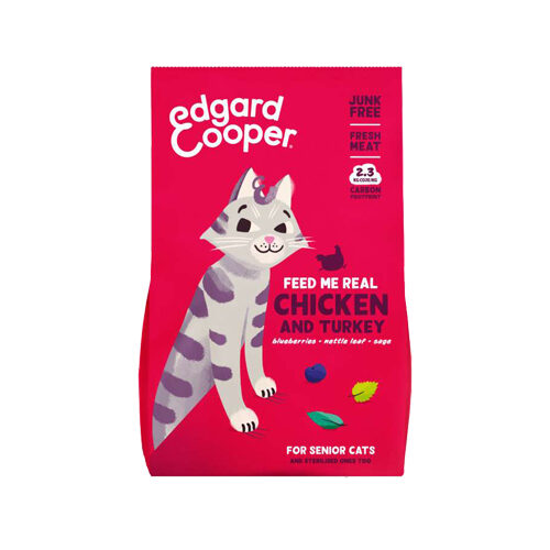 Edgard & Cooper Chat Senior - Poulet et Dinde Fermier - Croquettes ...