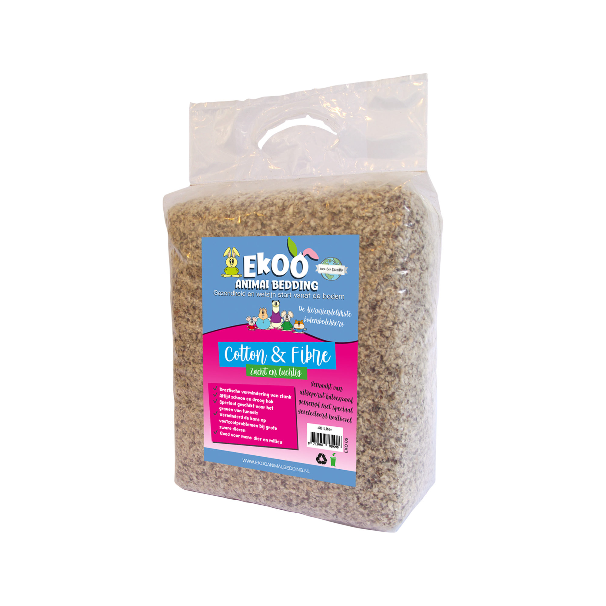 Ekoo Animal Bedding Cotton & Fibre | Bestellen | Medpets.nl