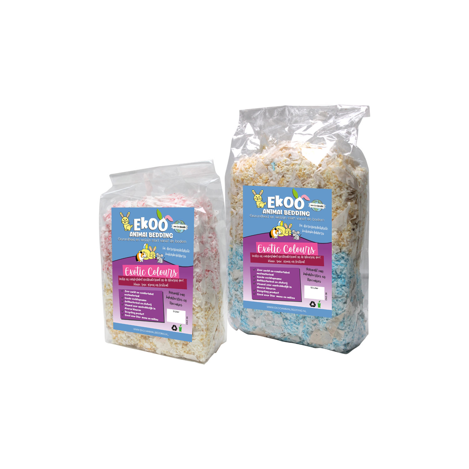 Ekoo Exotic Colours & Teabags | Bodembedekking | Medpets.be