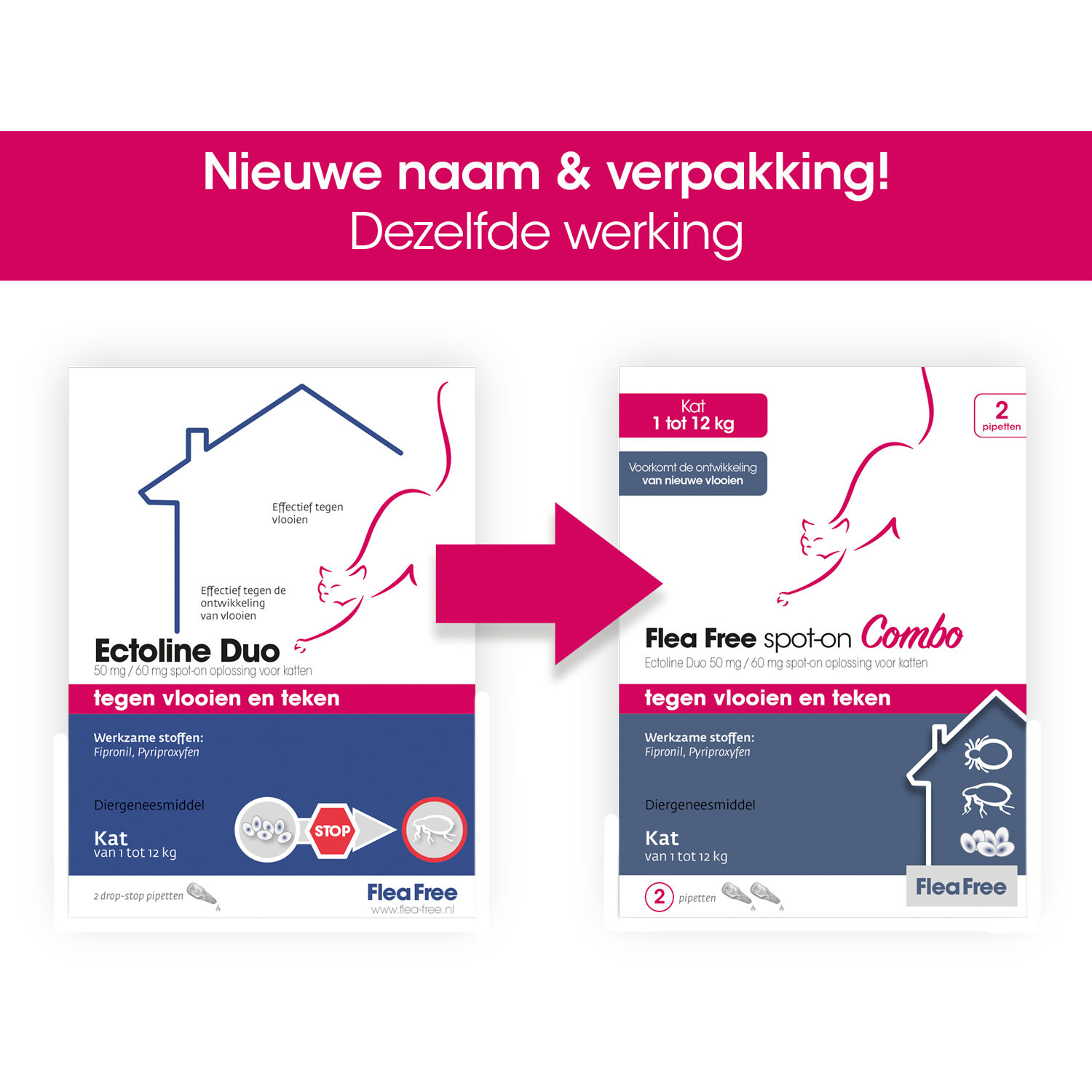 Flea Free Ectoline Duo Spot-On | Katzen | Medpets.at | Medpets.at