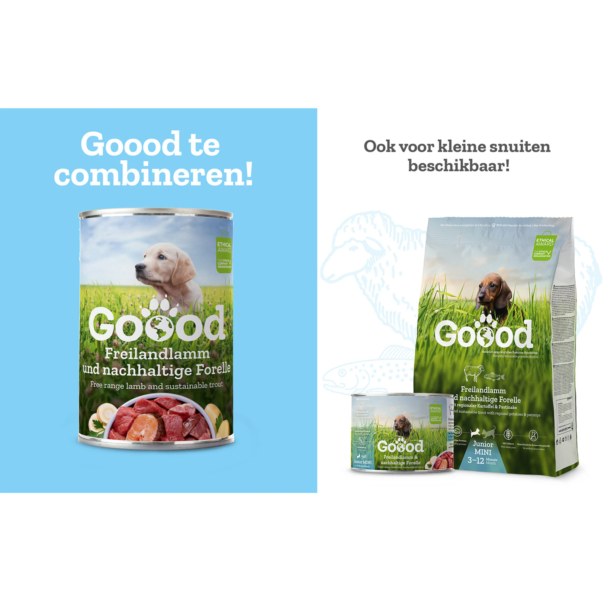 Goood Junior Dog Food - Free Range Lamb and Sustainable Trout | Medpets.at