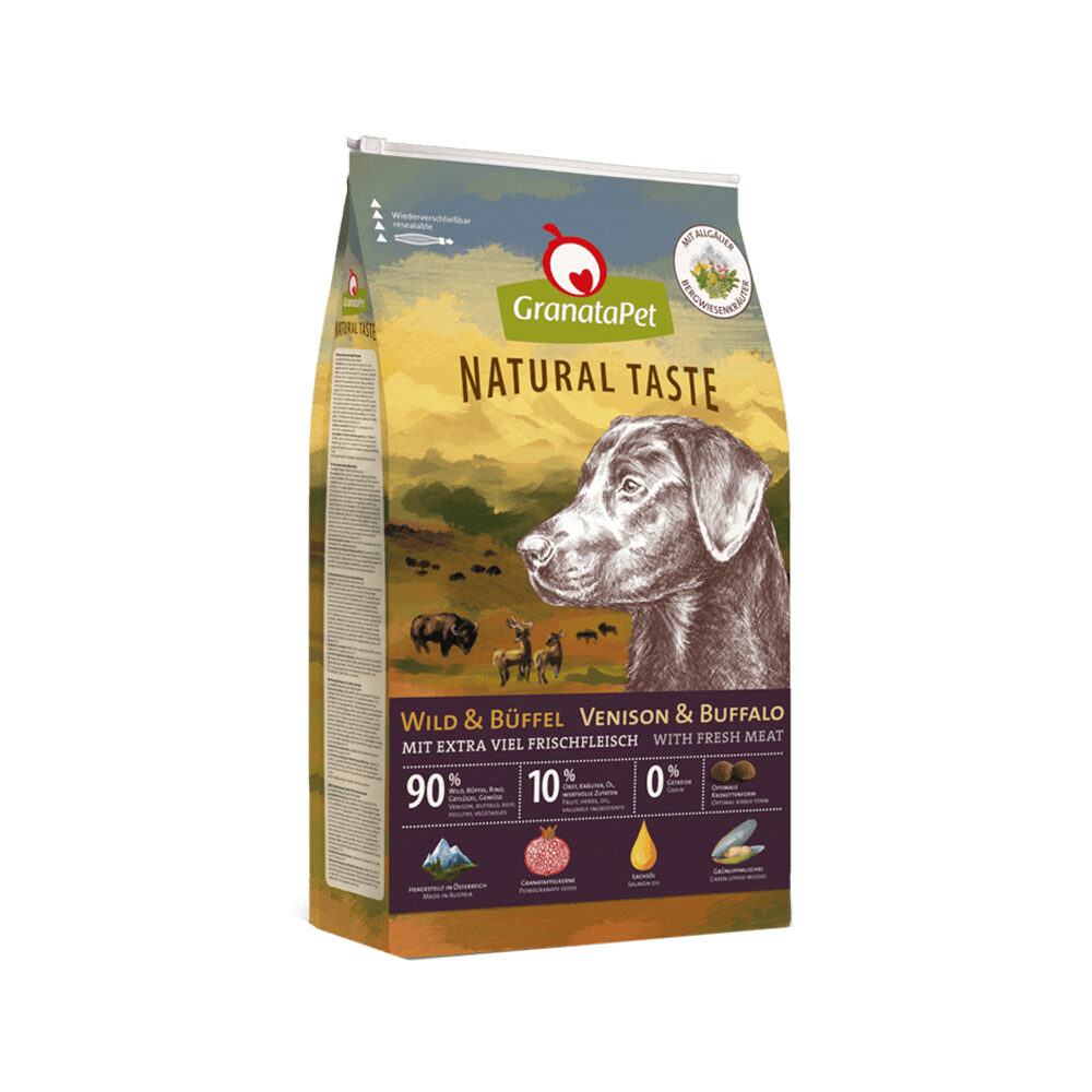 GranataPet Natural Taste Hundefoder - Vildt & Bøffel | Bestil | Medpets.dk