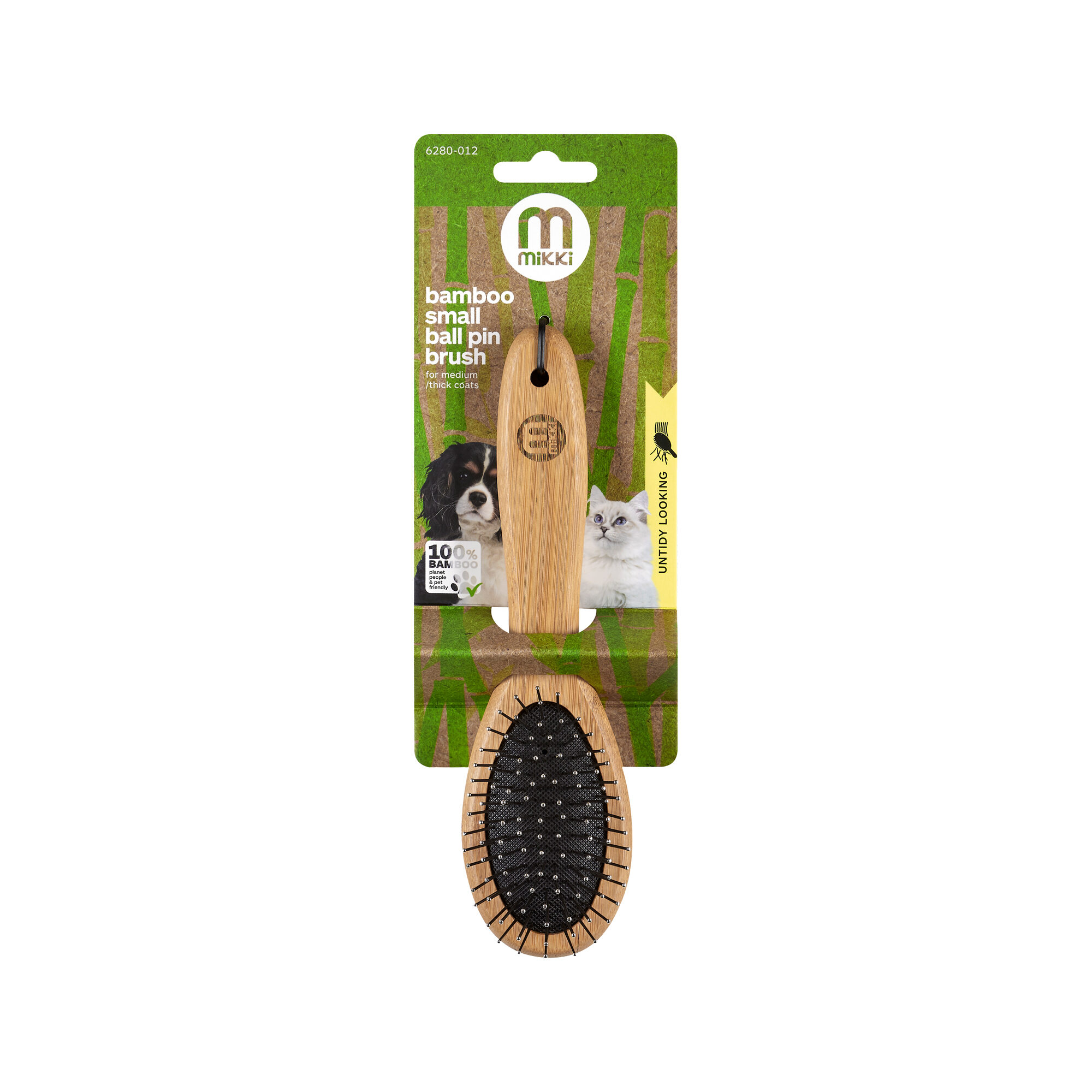 Mikki Bamboo Ball Pin Brush | Vetsend.co.uk | Vetsend.co.uk