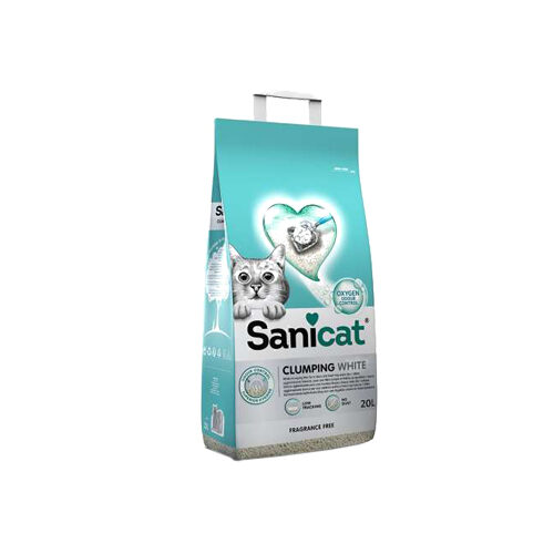 Sanicat Clumping White Cat Litter | Cats | Vetsend.co.uk