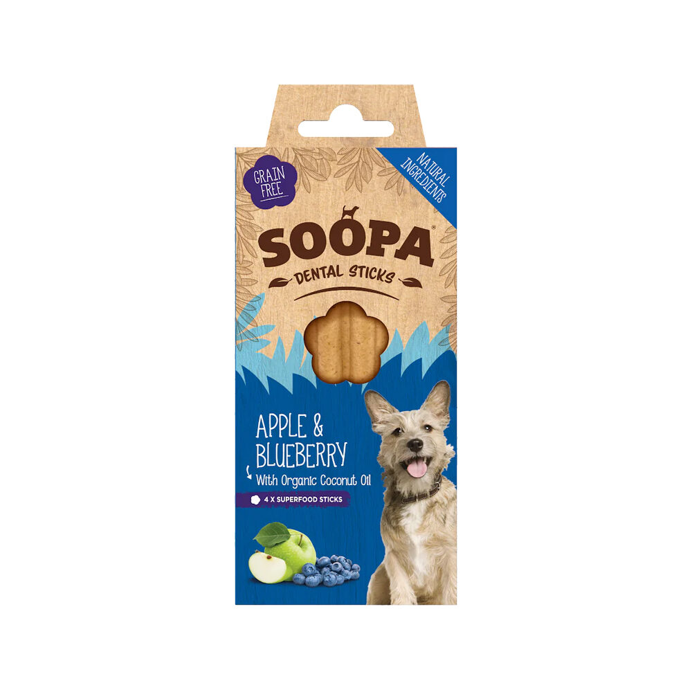 Soopa Dental sticks appel bosbes I Hond I Bestel | Medpets.nl