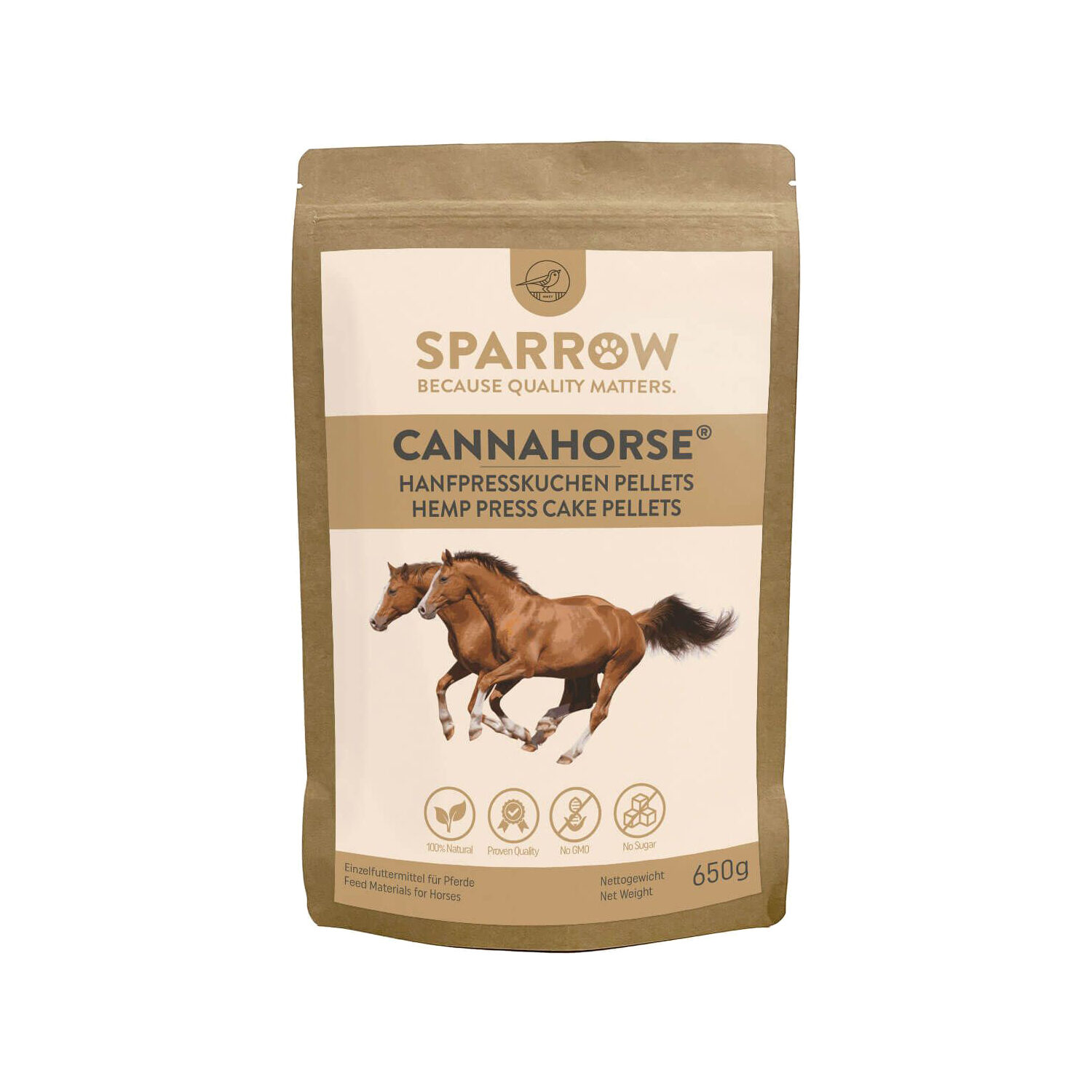 SPARROW CannaHorse Organic Hemp Seed Pellets | Order | Vetsend.co.uk