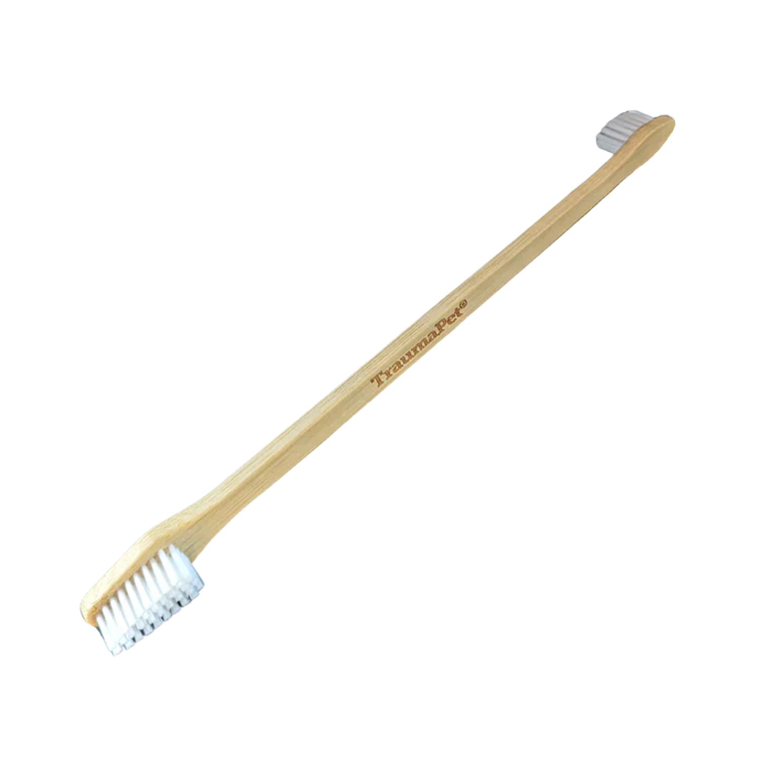TraumaPet Bamboo Double-Sided Toothbrush | Vetsend.co.uk
