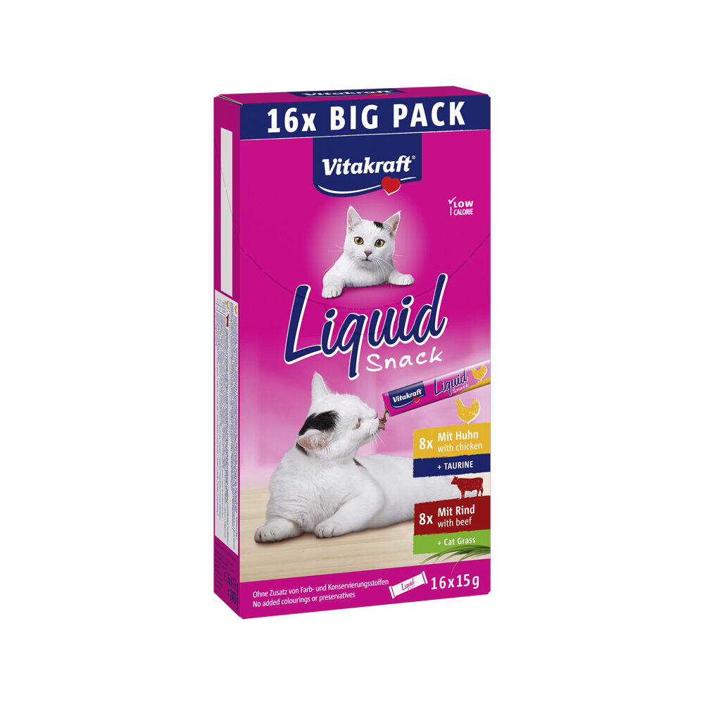 Vitakraft Liquid Snack Multipack Kip en Rund | Medpets.be
