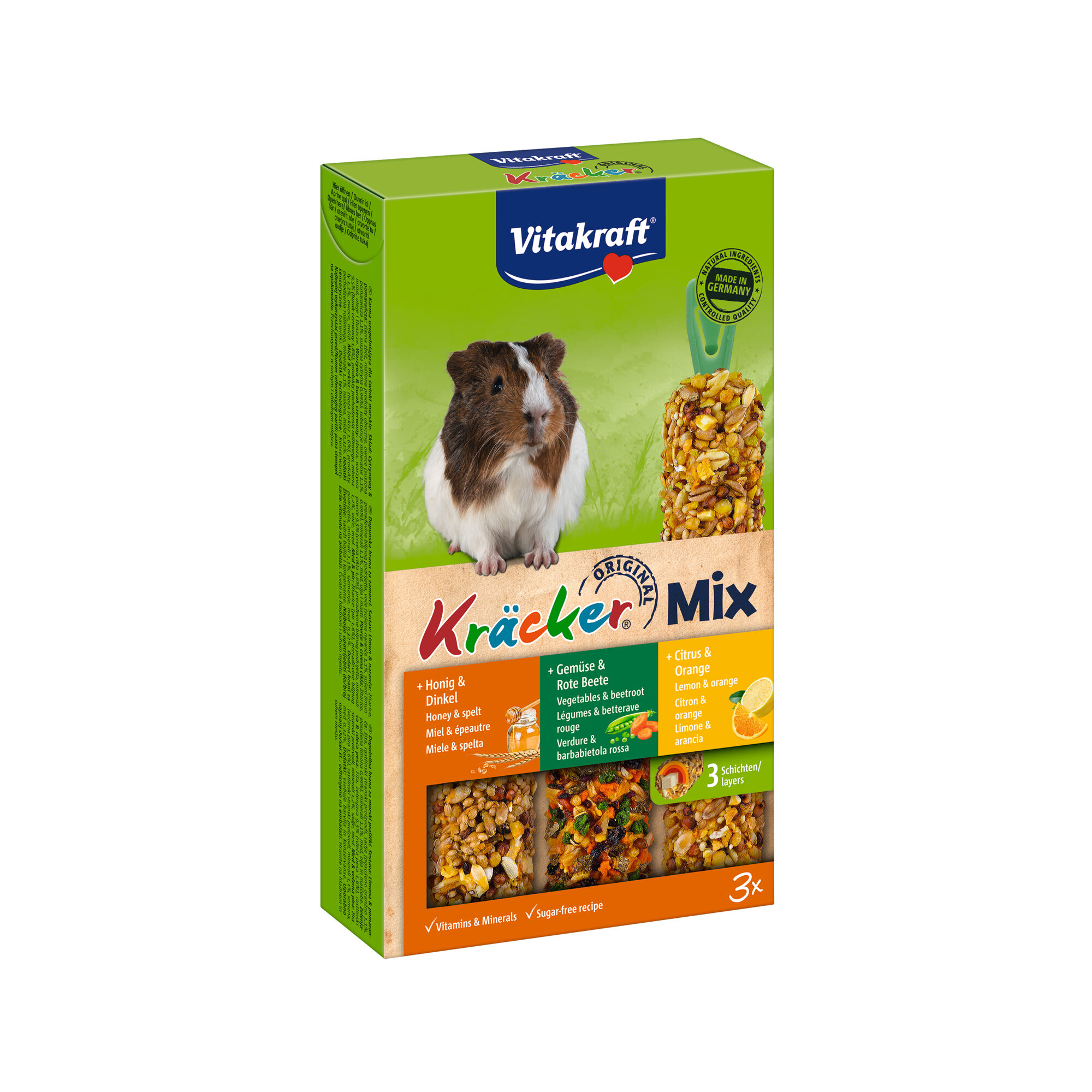 Vitakraft Kräcker Trio-Mix | Cavia | Bestellen | Medpets.nl