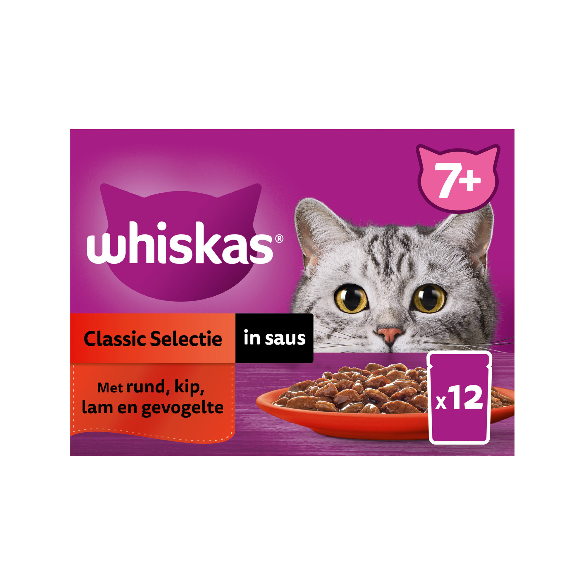 Whiskas 7+ Classic Selectie in saus | Bestellen | Medpets.be