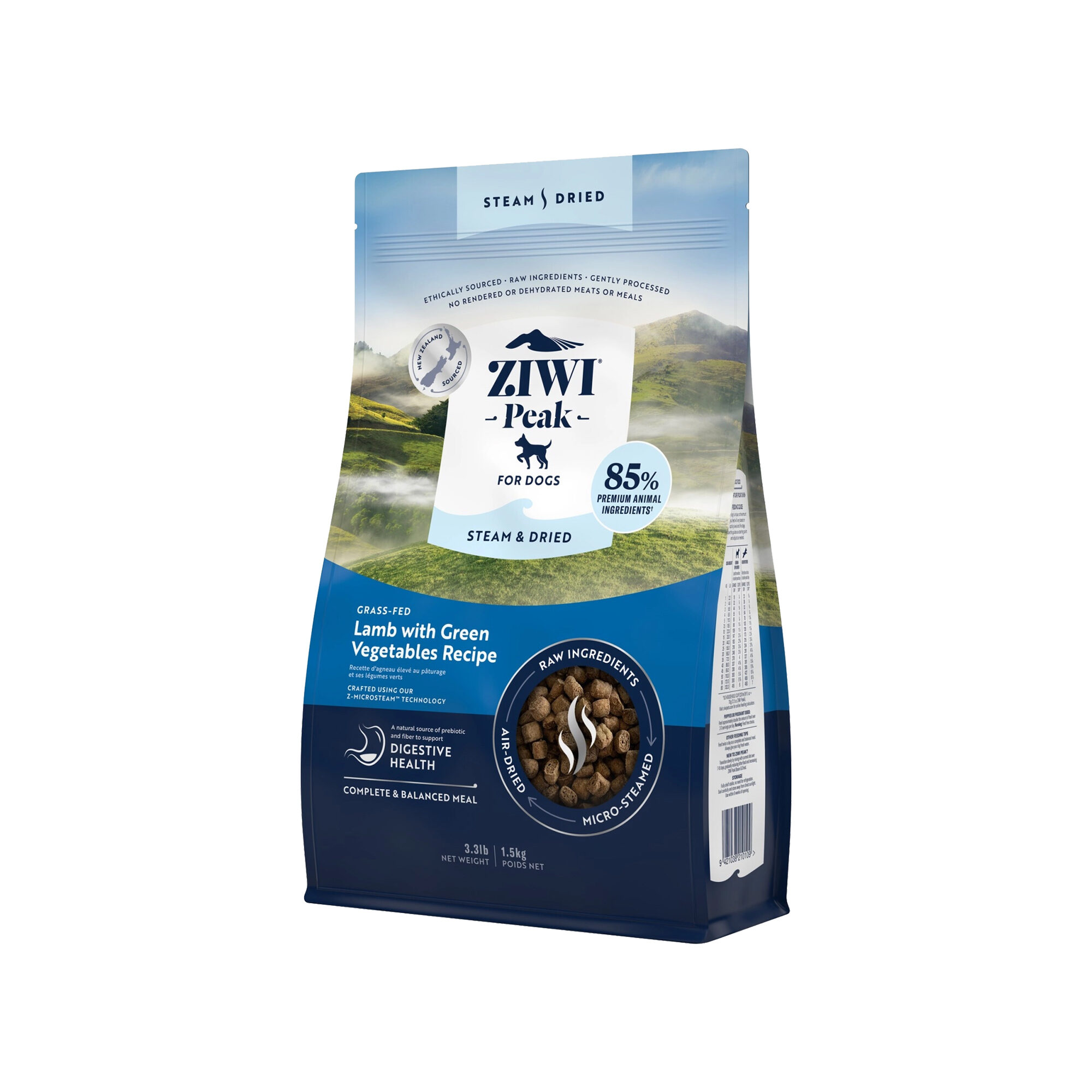Ziwi Peak Steam & Dried Lam | Dog | Order | Medpets.nl